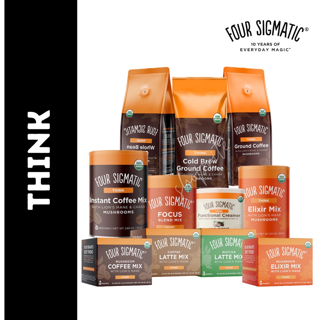 Four Sigmatic Coffee with Lion's Mane & Chaga Mushrooms Ground Coffee ...