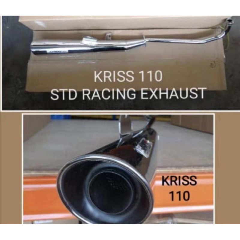 APIDO RACING EXHAUST OPEN RACING MODENAS KRISS110 KRISS 110 MUFFLER EKZOS EXZOS PIPE PAIP RACING ...