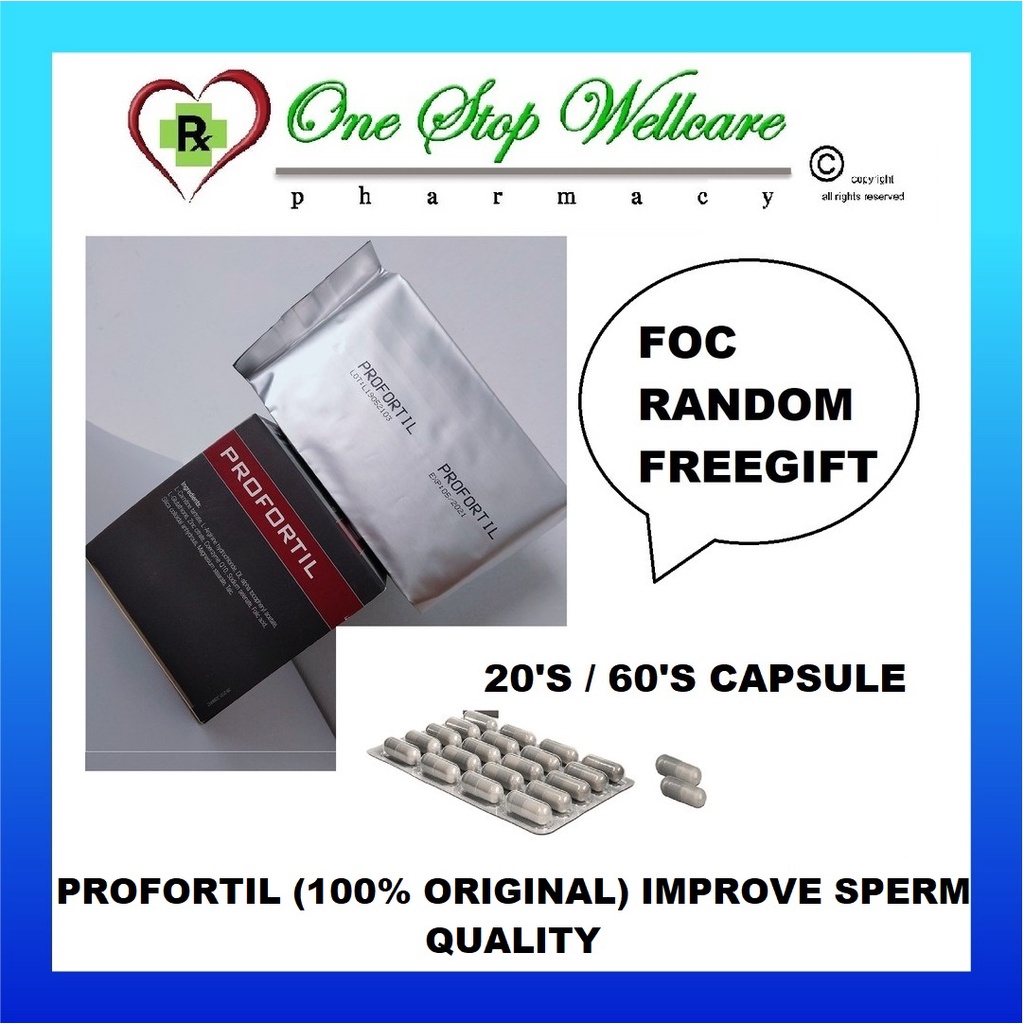PROFORTIL 20'S / 60'S CAPSULES (100% ORIGINAL) IMPROVE SPERM QUALITY ...