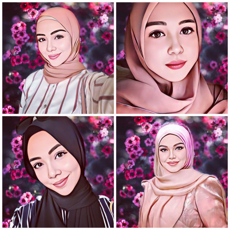 Gift Photo Potret Background Pink Flower (Free Editing) | Shopee Malaysia