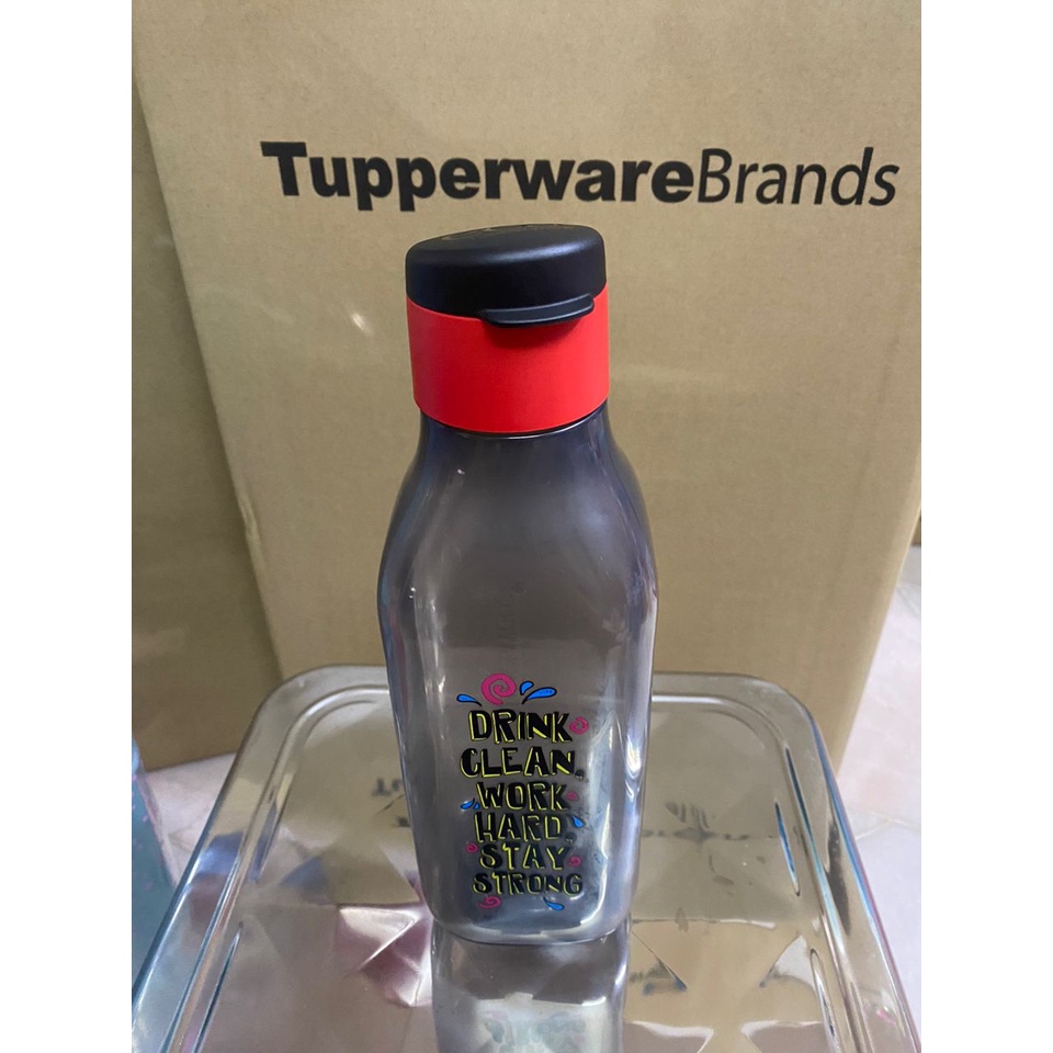 Tupperware Square Eco Bottle Flip Top Or Screw Top 1L | Shopee Malaysia