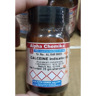 Chemical CALCEINE Indicator AR, Alpha Chemika-India | Shopee Malaysia