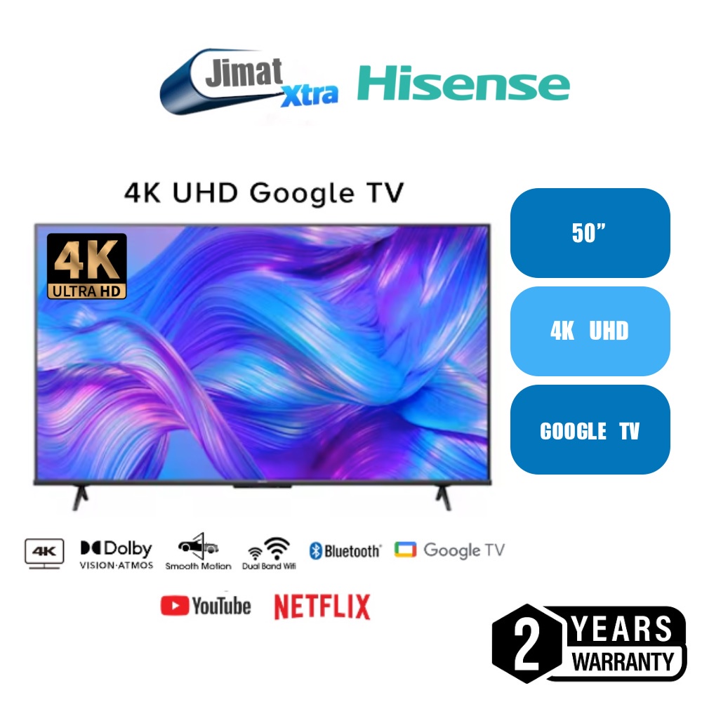 Hisense 50" 4K Google Smart Led TV Android TV A6500H Series 50A6500H ...