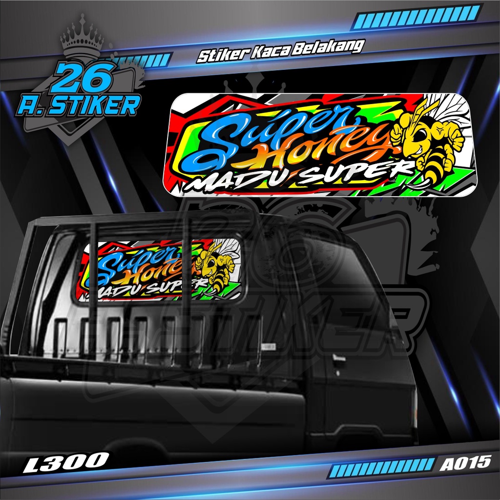 One Way All Pick Up Translucent Rear Glass Decal Sticker L300, FUTURA ...