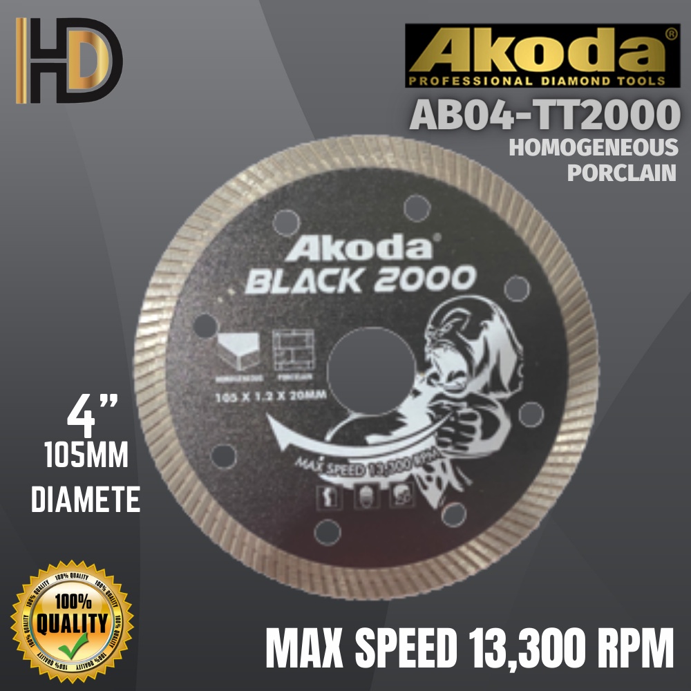 AKODA 4" 105MM Black Series 2000 Diamond Cutting Disc / AKODA AB04 ...
