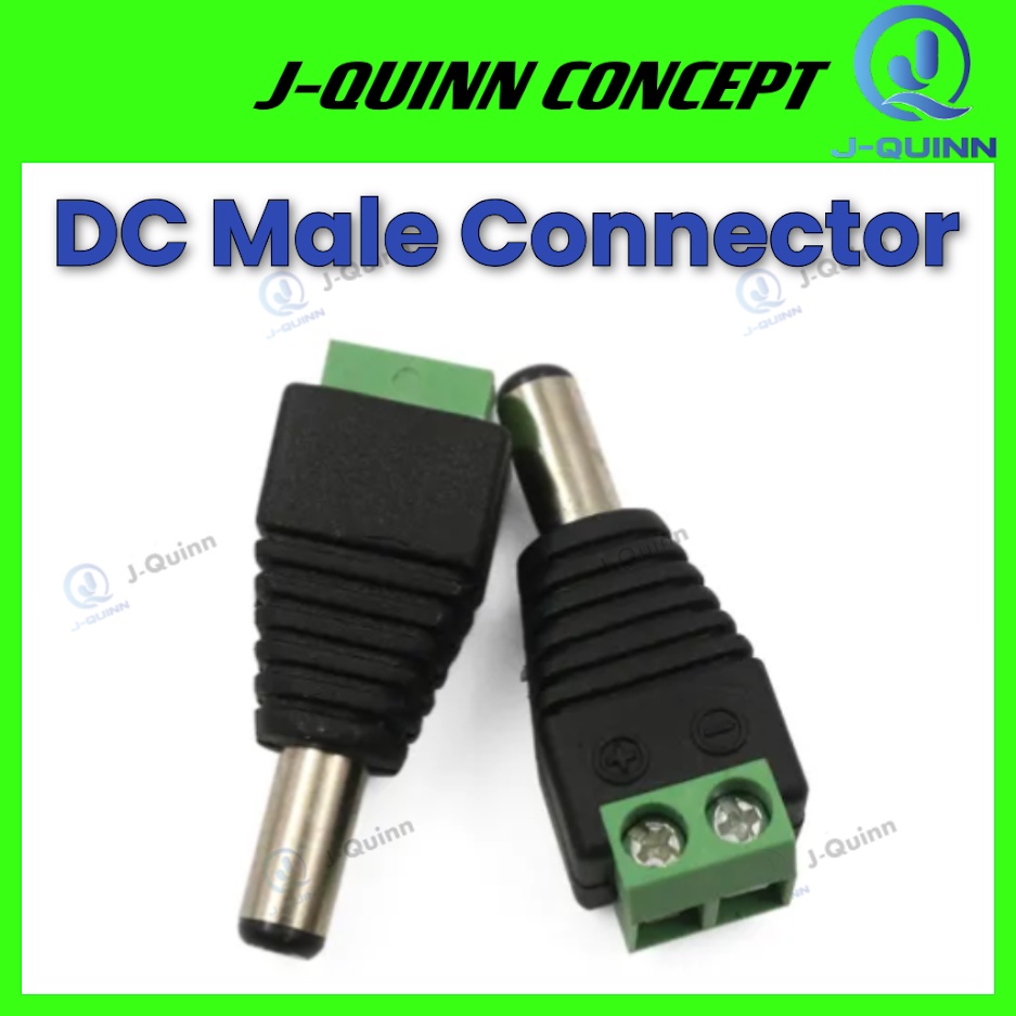 DC Power Male Connector Adapter Plug Cable (SCREW) | Shopee Malaysia