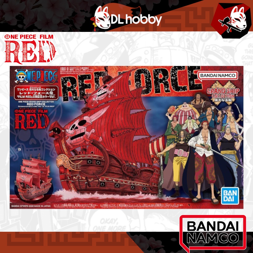 One Piece Shanks Red Force Ship Film Red Model Kit (5064204) Bandai ...
