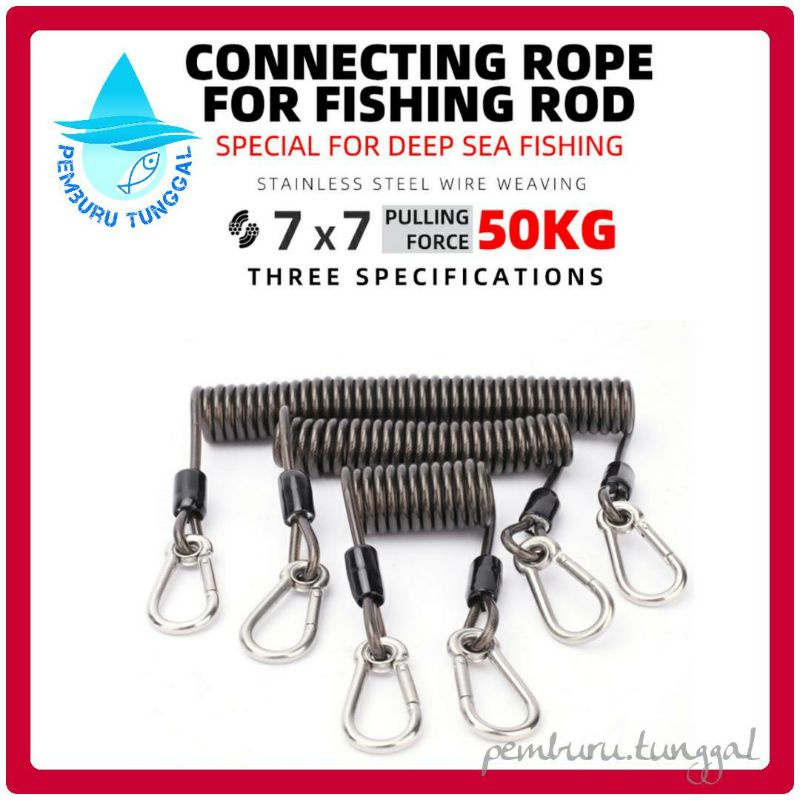 Tali pengikat rod pancing tahan lasak, heavy duty fishing Lanyard ...