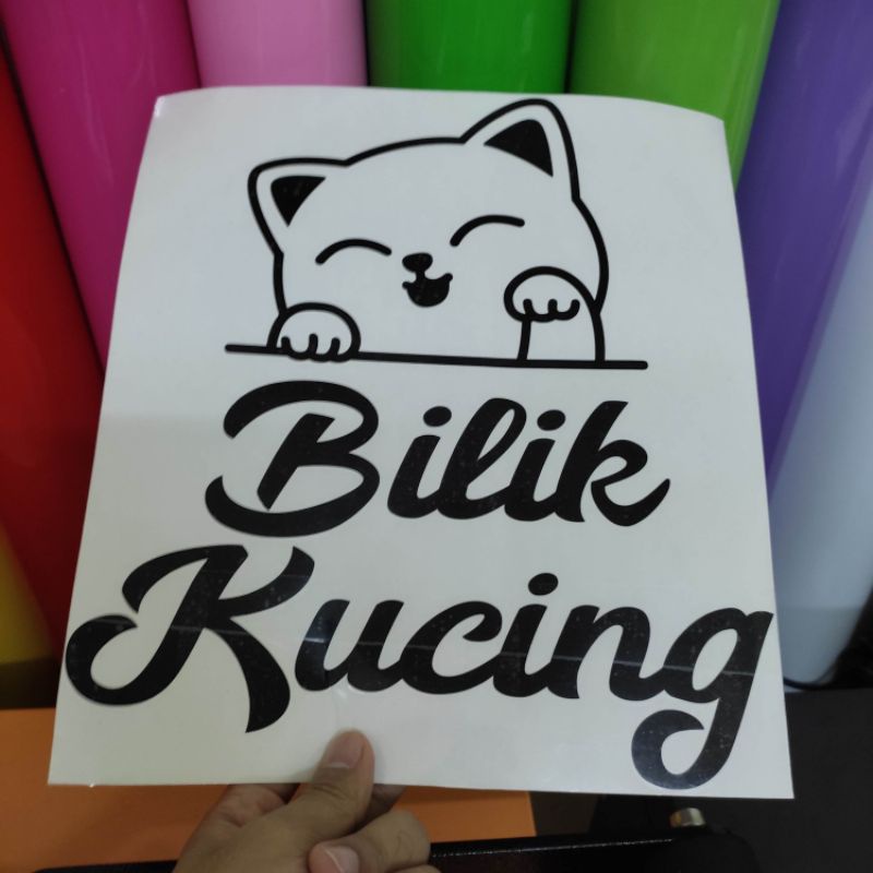 Cat Sticker "Bilik Kucing" Tampal pada Pintu | Shopee Malaysia