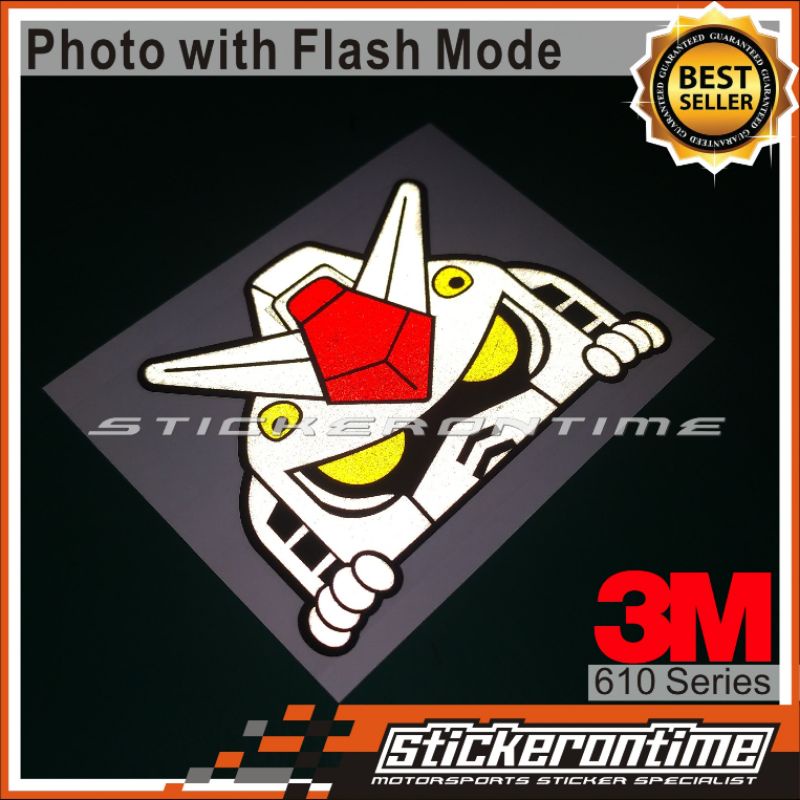 Car Sticker Gundam Sticker 3M Reflector car sticker | Shopee Malaysia