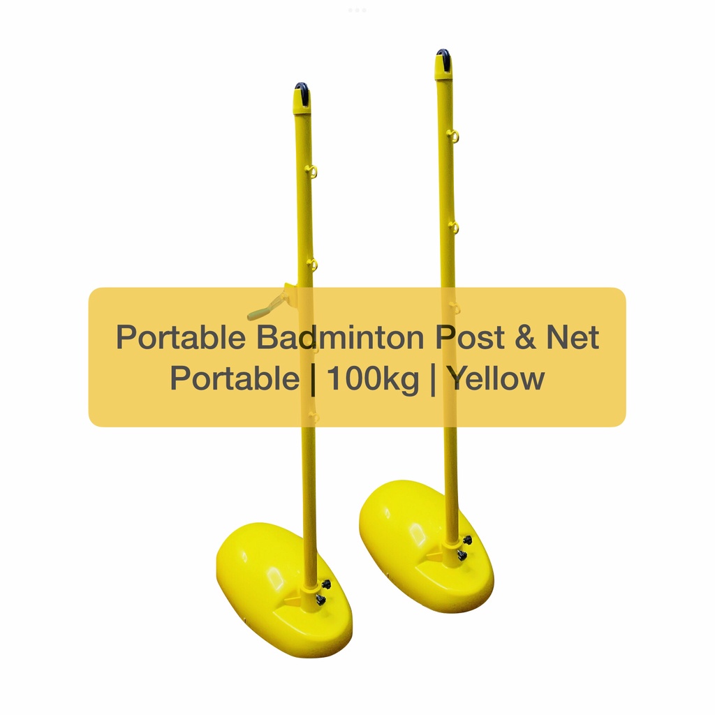 Portable Badminton Post & Net (100kg) Tournament Badminton Post (新型环保 ...