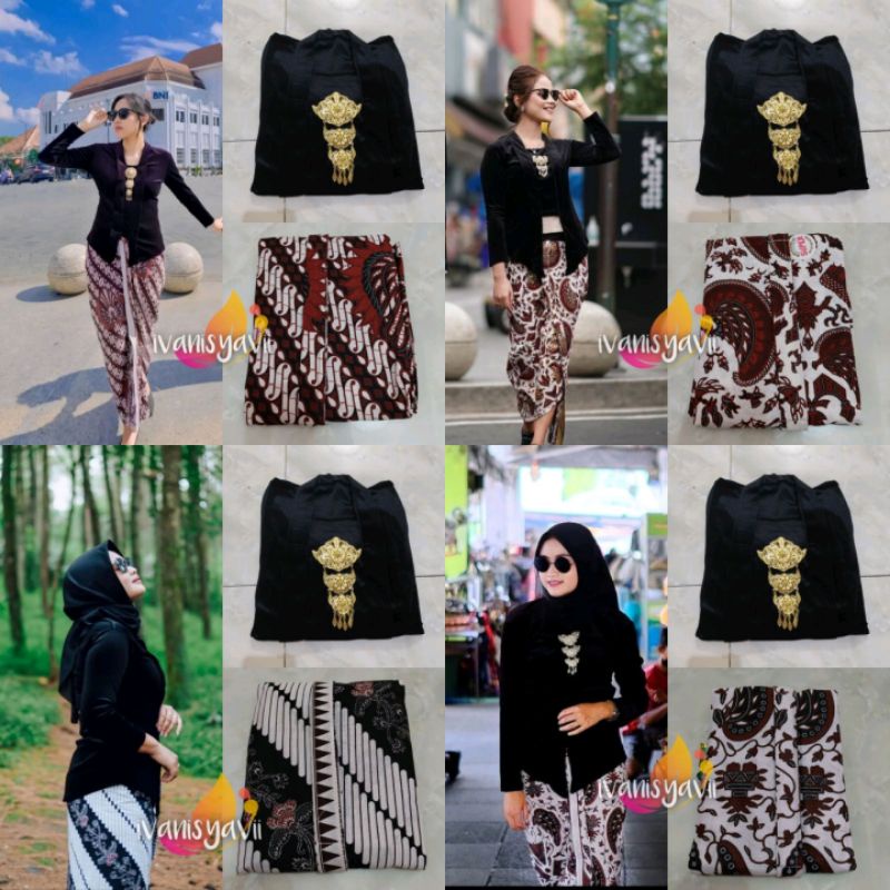 (1set, Girls) Kebaya + Instant Jarik | Elegant Kebaya, Domas - Complete ...