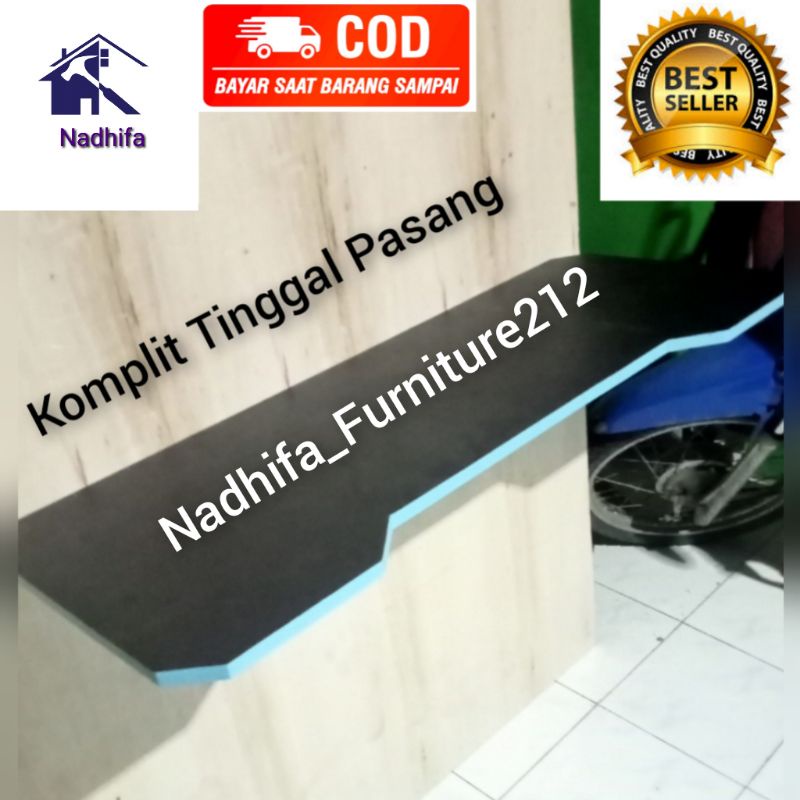 Folding Wall Table Gaming Table Model L80cm x W40cm x H2cm | Shopee ...