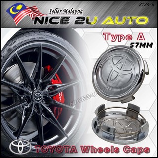 Toyota 57mm 62mm Rim Cap Vios Avanza Innova Camry Alphard Sport Rim ...