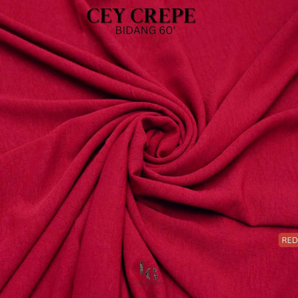 [ FREE LACE 1 METER ] KAIN CEY CREPE BIDANG 60' | Shopee Malaysia