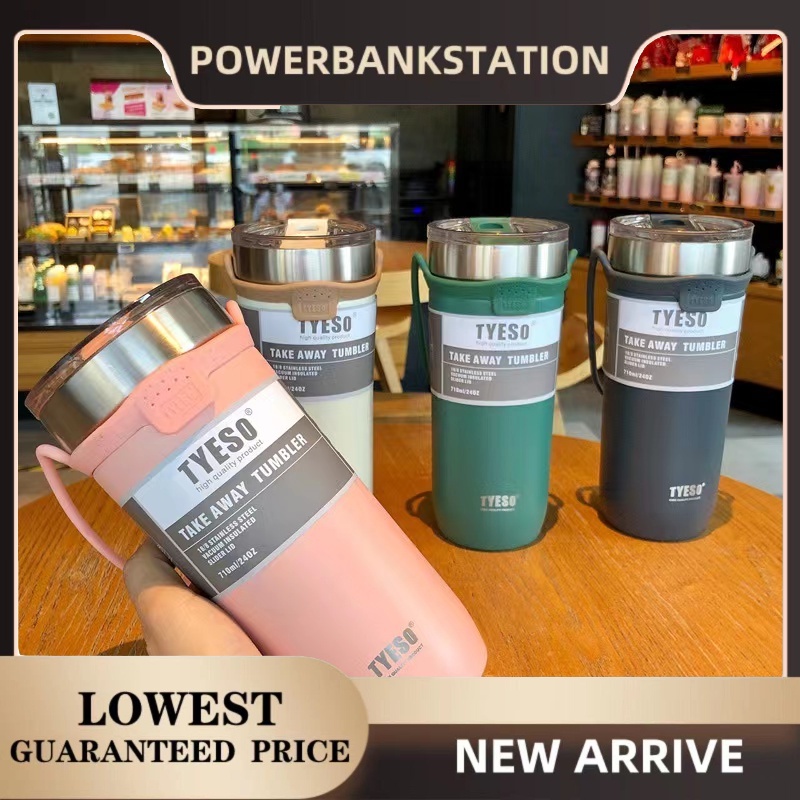 PSB_ [TYESO] Latest Design Coffee Mug Double Vacuum Tumbler Thermal Cup ...