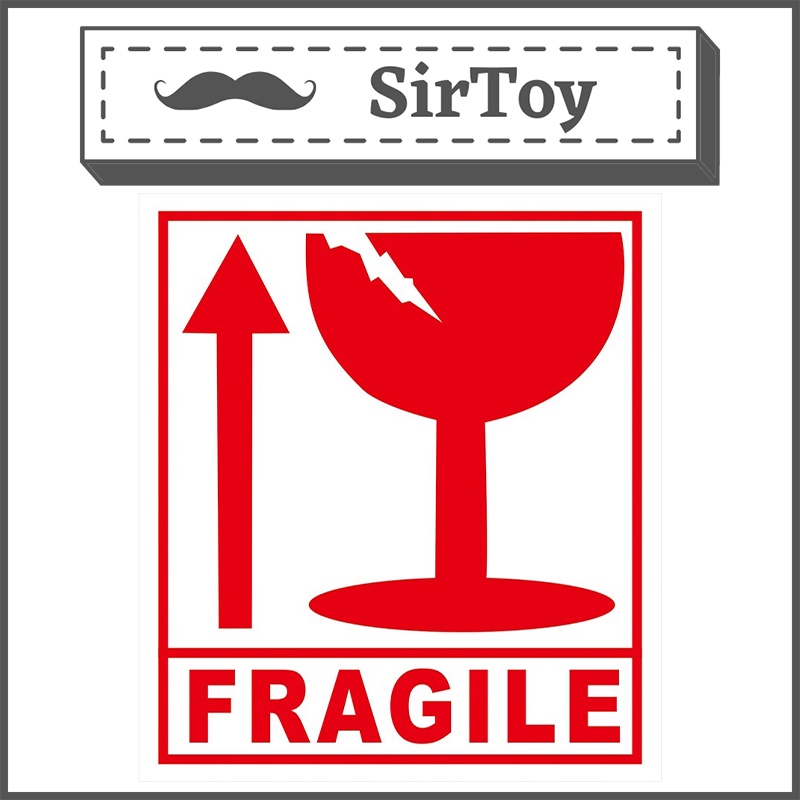 Extra Fragile Sticker for Box Collectors [Add on only] | Shopee Malaysia