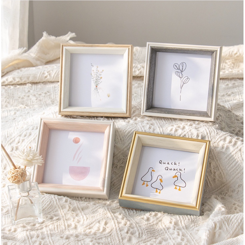 square photo frame for 7, 8, 10 inch photo wall frame / 正方形韩式相框 居家装饰 相框 ...