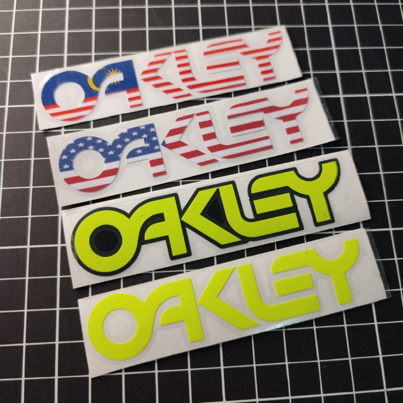 Sticker Oakley Yellow Fluorescent & Pantul Cahaya | Shopee Malaysia