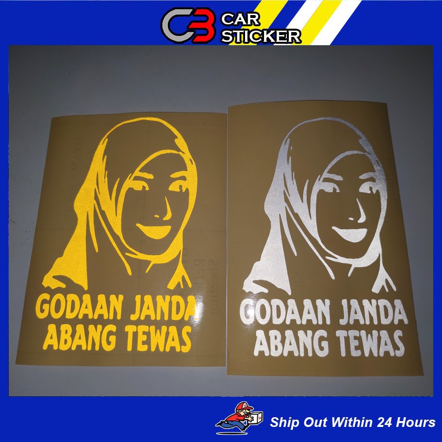 GODAAN JANDA ABANG TEWAS , STICKER LORY STICKER KERETA / CS021 | Shopee ...