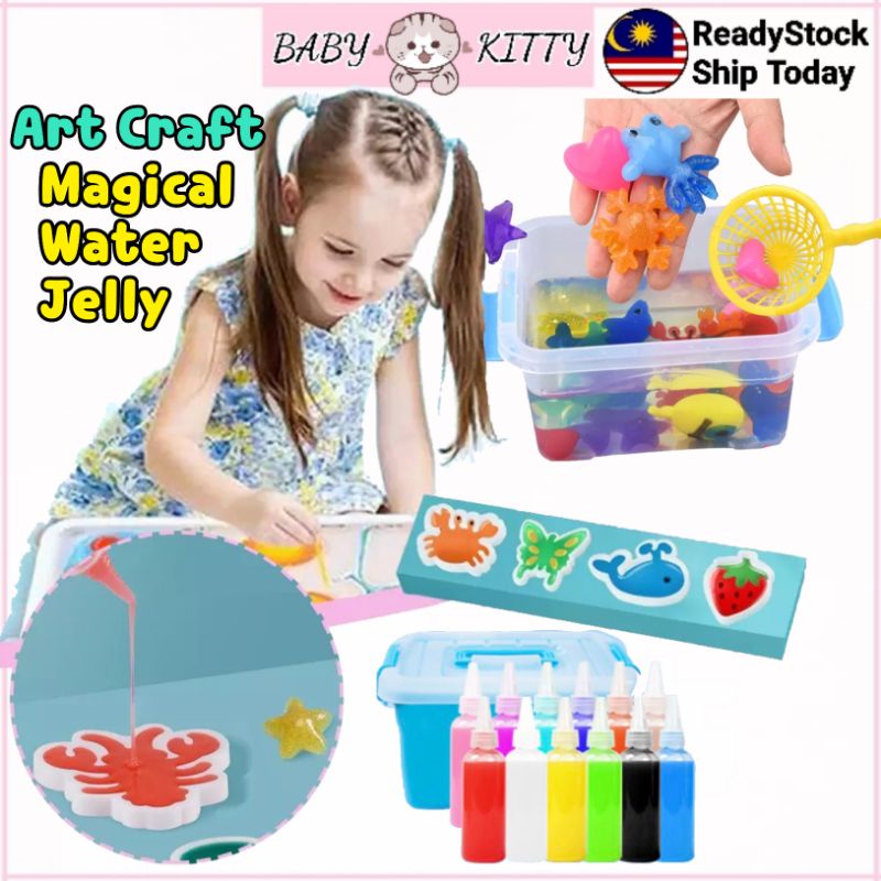 Kids Handmade Art Craft Magical Water set Elf DIY Education Water Jelly ...