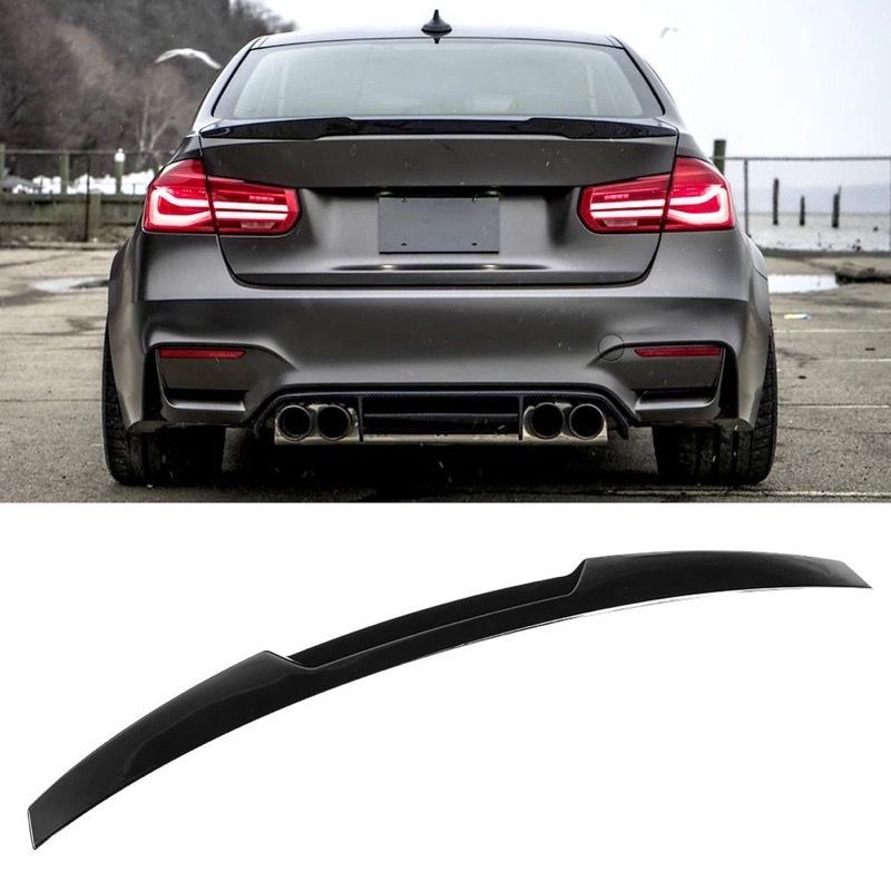 BMW F30 M4 Style Rear Ducktail Spoiler Rear Spoiler Gloss Black Look ...