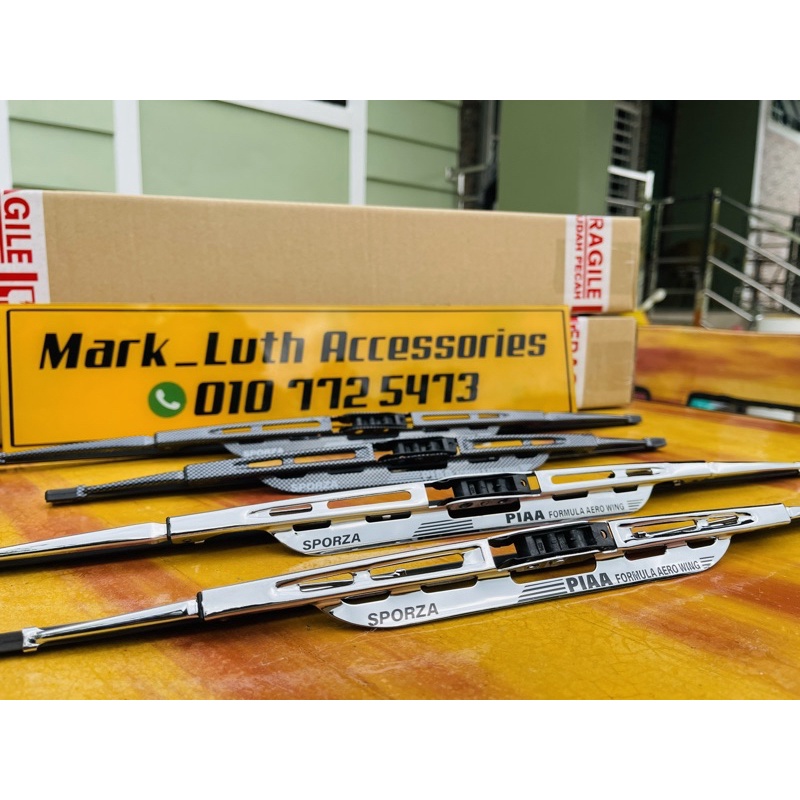 [SALE!!]PIAA aerowing wiper CHROME & CARBON blade kancil/kenari/kelisa ...