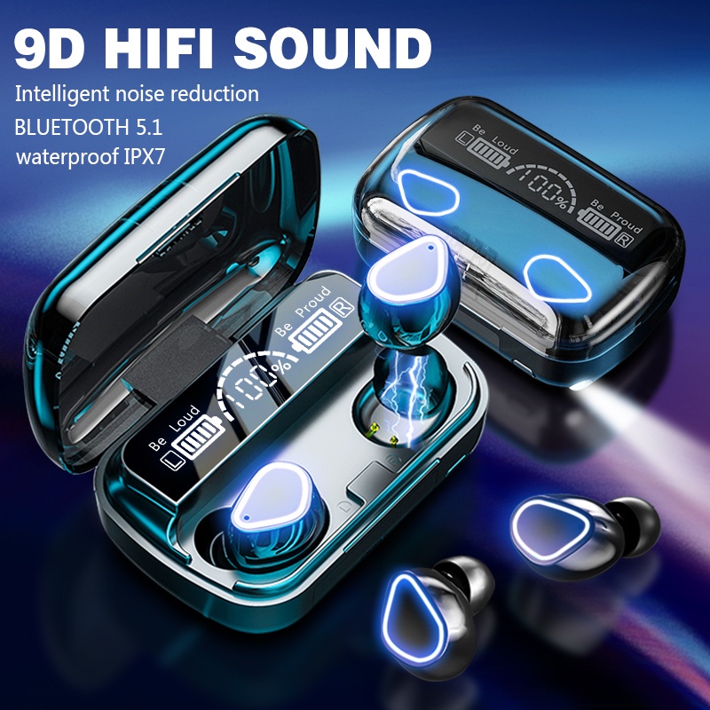M30 pro TWS 5.2 Bluetooth Earphones Wireless Earbuds Touch IPX7 ...