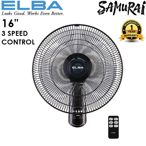 ELBA WALL FAN WITH REMOTE CONTROL EWMFE1646RC(BK) | Shopee Malaysia
