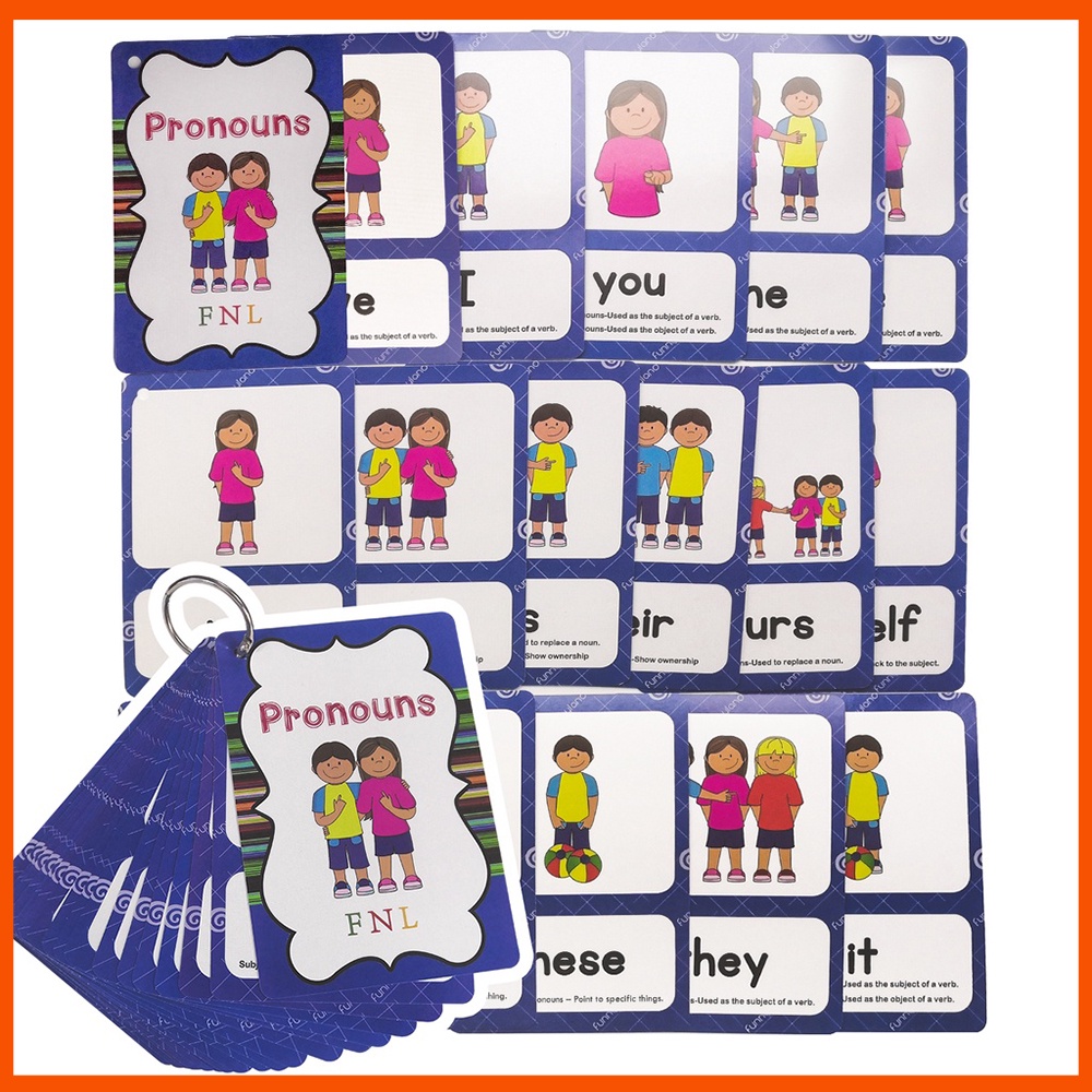 34 Groups/set Pronouns English Cards Flashcards for Kids Children ...