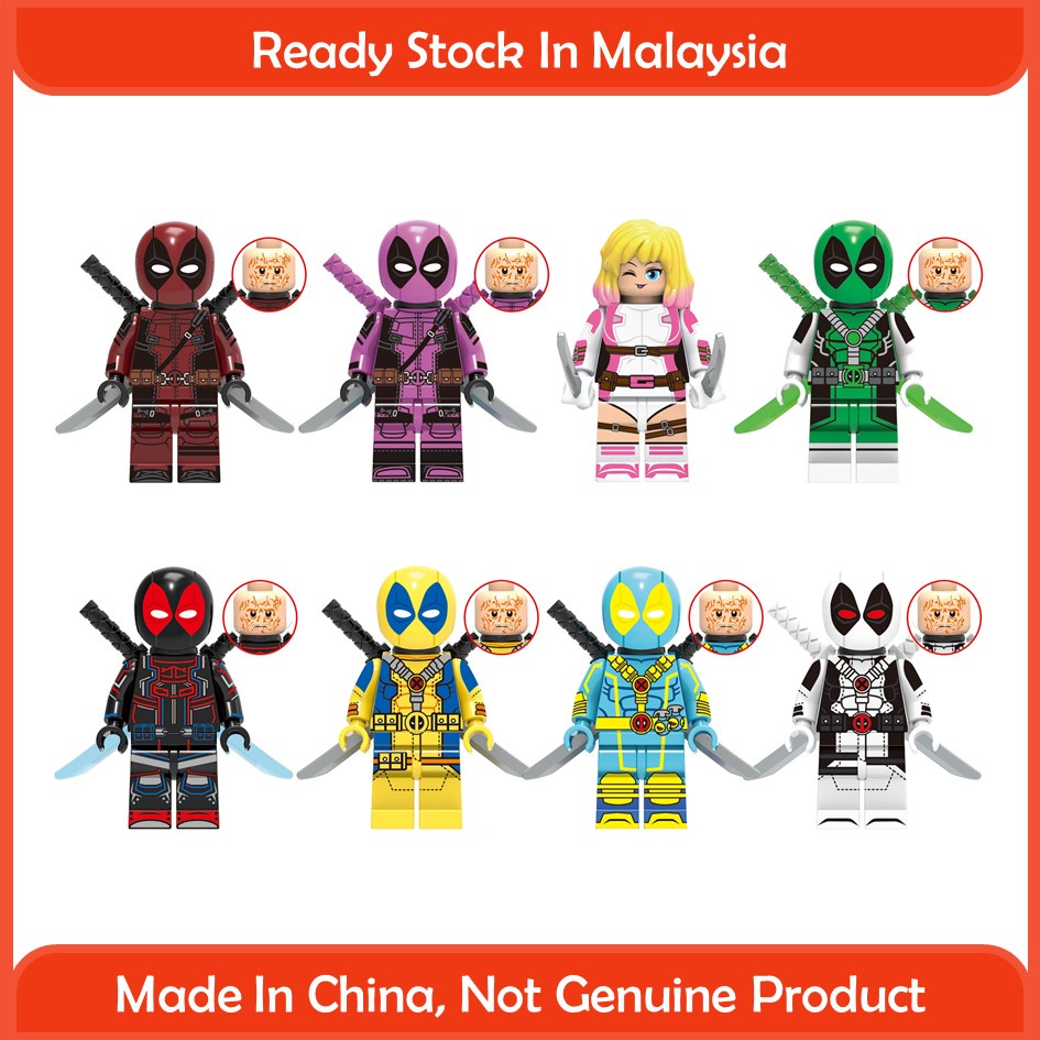 Deadpool Super Hero Series Lego Mini Figure Building Block Collection ...