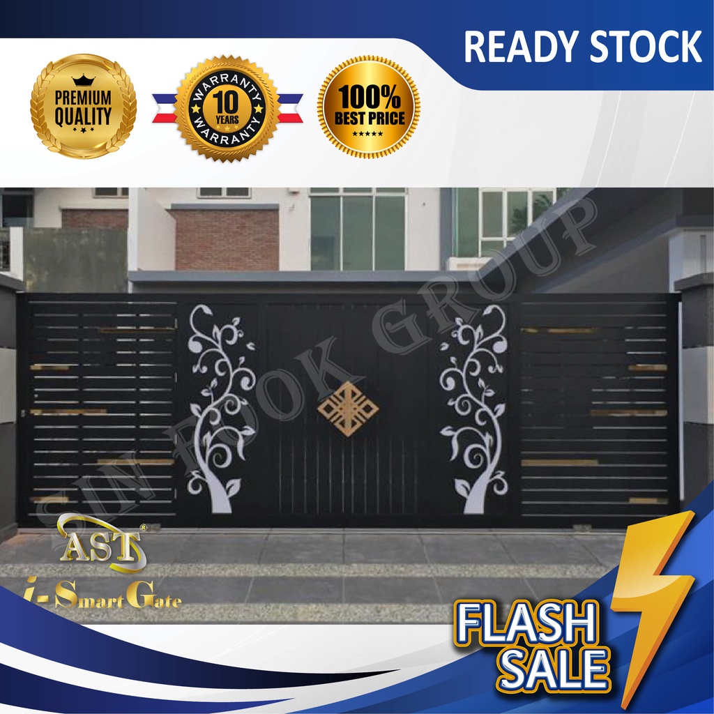 AUTOGATE AST Fully Aluminum Trackless Folding Gate 9series / Whole Malaysia Installation Team ...