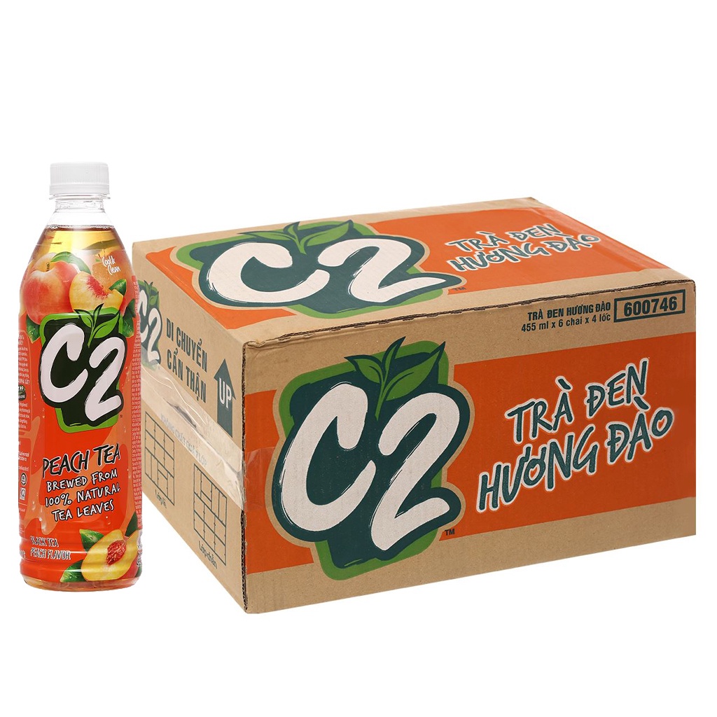 [ Halal ] 6 Cans C2 Tra Dao / Vietnam Peach Tea 455ml ( 24 bottles x ...