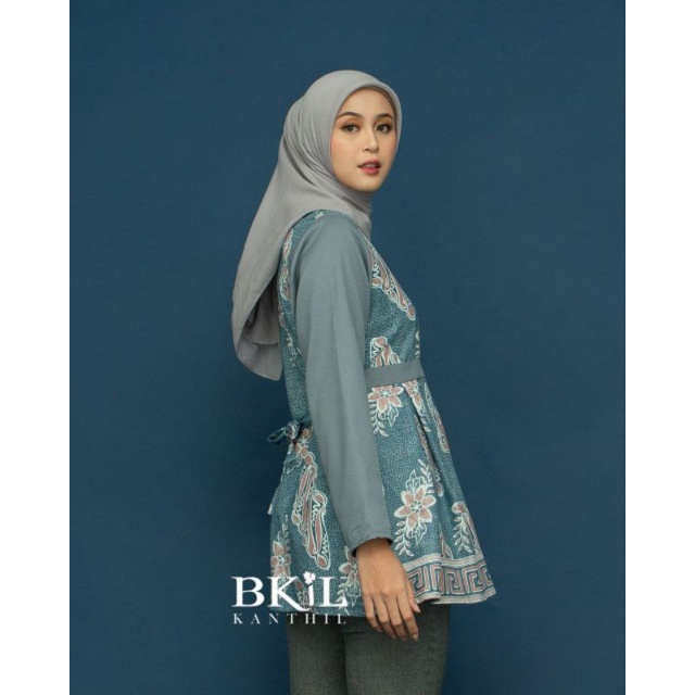 Women's batik Tops Long BLouse batik kanthil modern casual Office Work ...