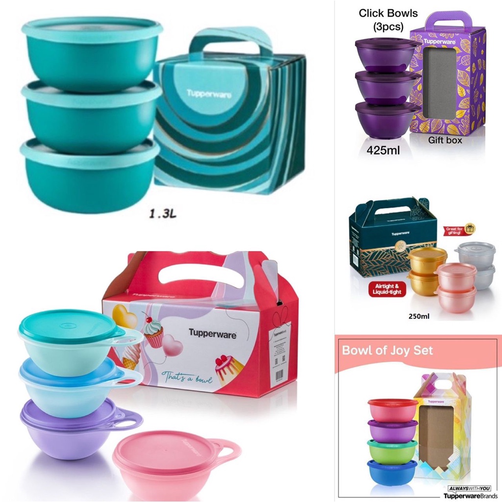 Tupperware gift set / Blossom Bowl/ Gourmet server/ Crystalline Rice ...