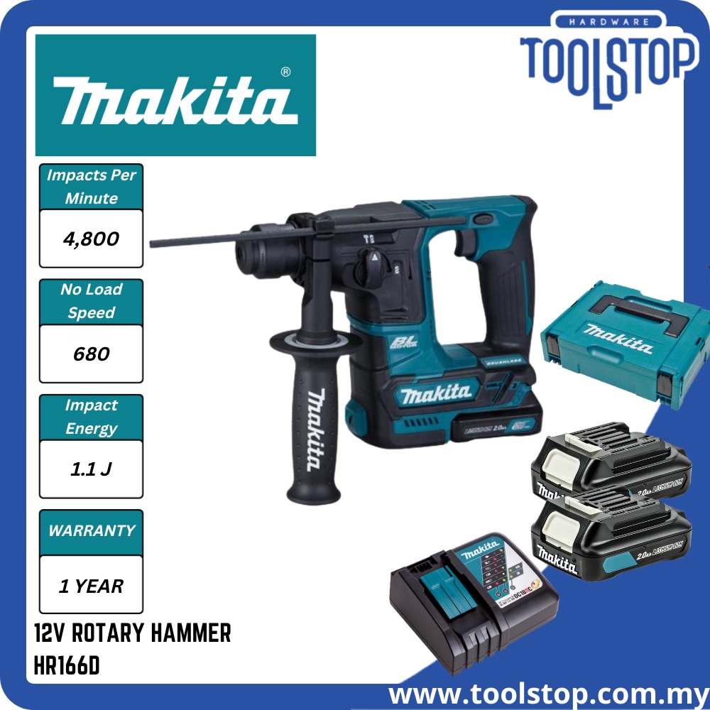 MAKITA 12V ROTARY HAMMER HR166D | Shopee Malaysia