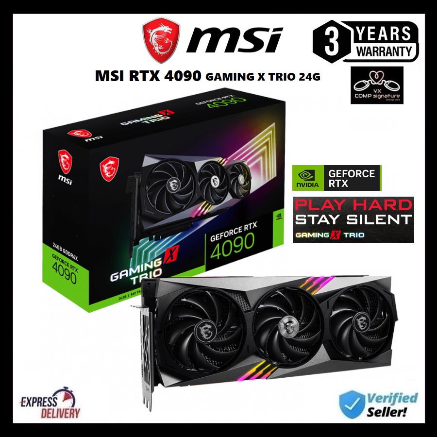 MSI RTX 4090 GAMING X TRIO 24G RTX4090 | Shopee Malaysia