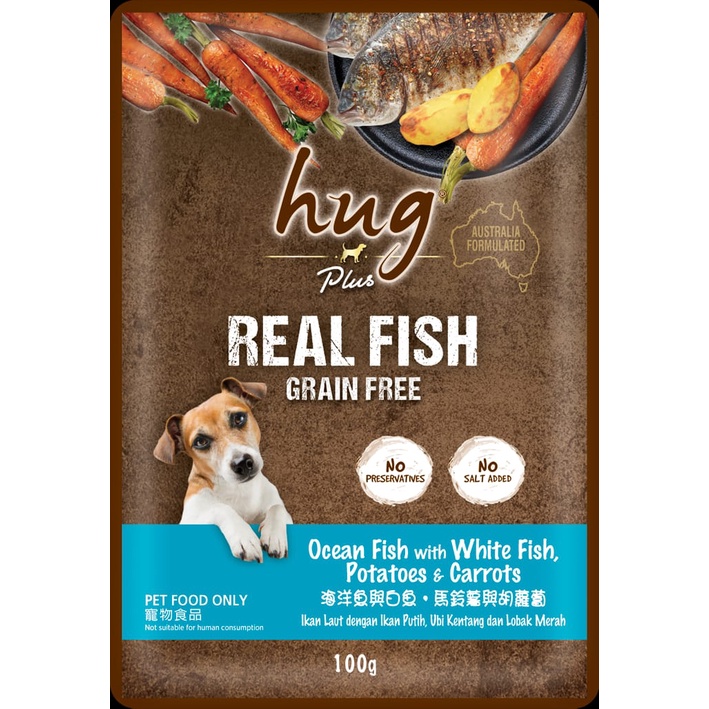 Hug Plus Dog Wet Food Pouch 100g( New Packaging) | Shopee Malaysia