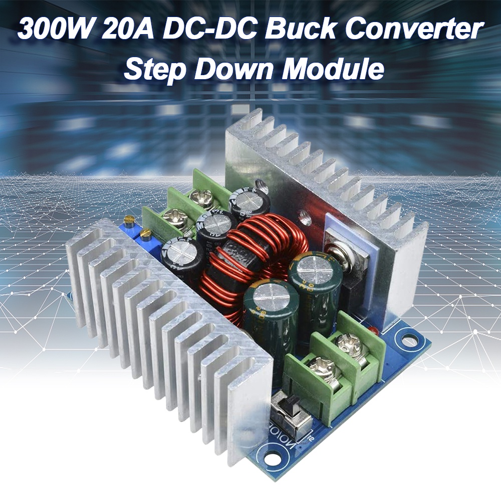300W 20A DC-DC Buck Converter Step Down Module DC 6-40V to DC 1.2-36V Adjustable Voltage ...