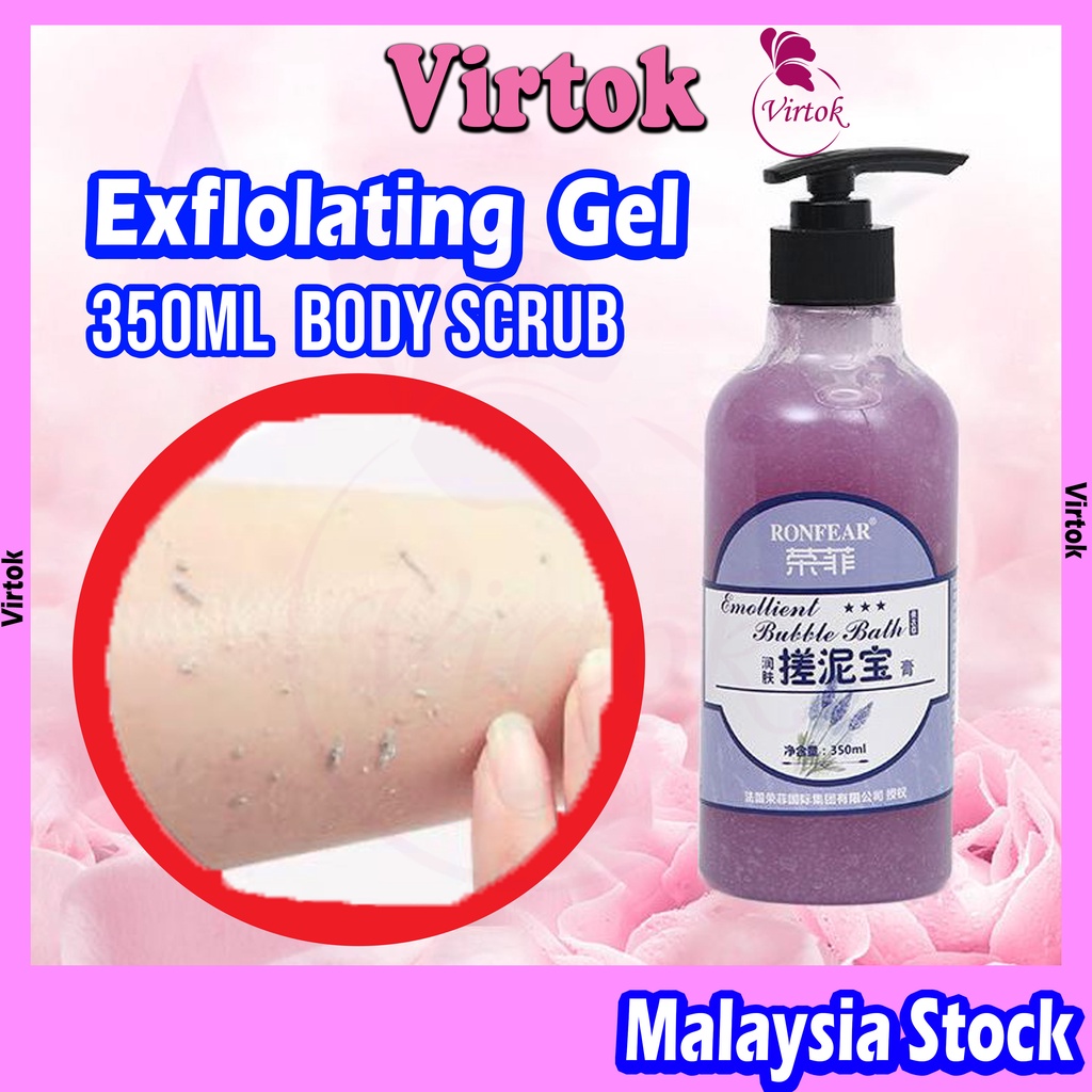 VIRTOK Skrub Daki Badan 350ml Body Scrub Death Skin Exfoliate Gel ...