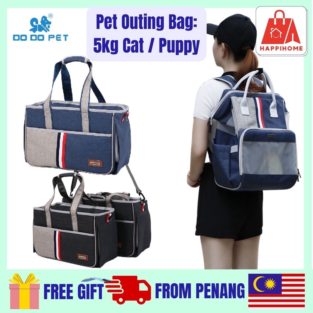 Dodopet Pet Carrier Backpack Cat Bag Kucing Carrier Dog Shoulder Bag ...