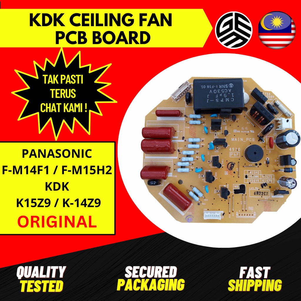 ORIGINAL KDK PANASONIC Ceiling Fan Board / Board Kipas Siling KDK ...