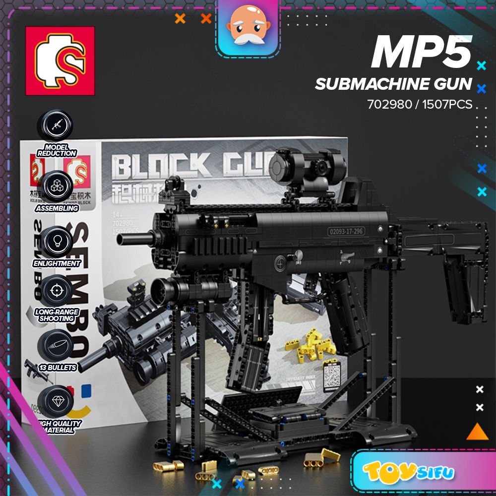 Sembo Block 702980 MP5 Shooting Toy Building Bricks Decoration Idea Boy ...