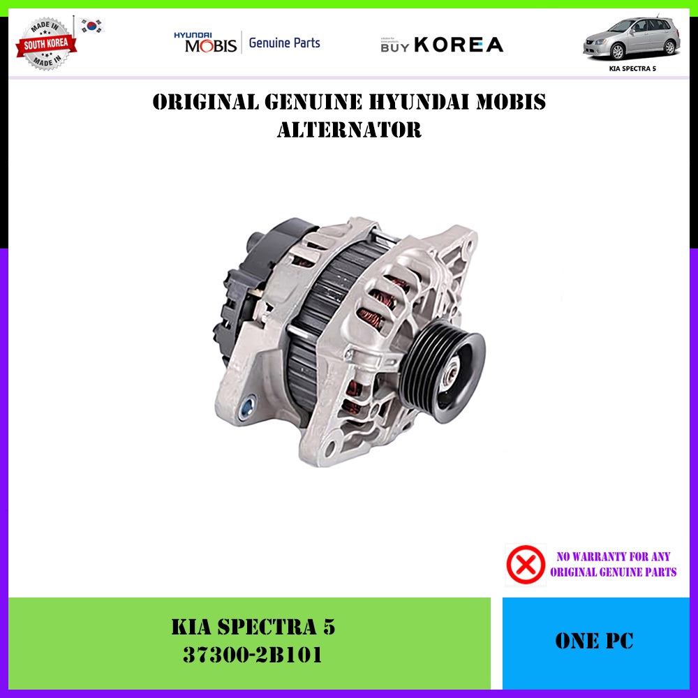 (S5-1) Kia Spectra 5 Genuine Hyundai Mobis Alternator (37300-2B101 ...