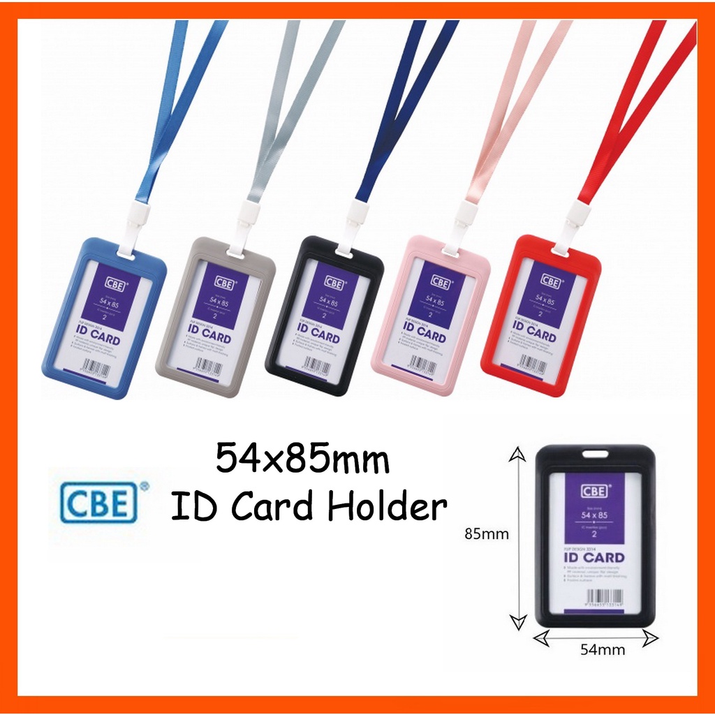 CBE ID Card Holder + Lanyard Set 3314 (54mm x 85mm) | Shopee Malaysia