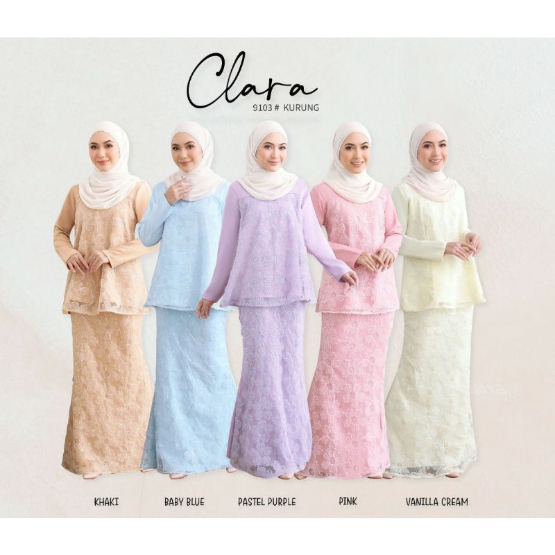 Clara kurung lace baju kurung plus size | Shopee Malaysia