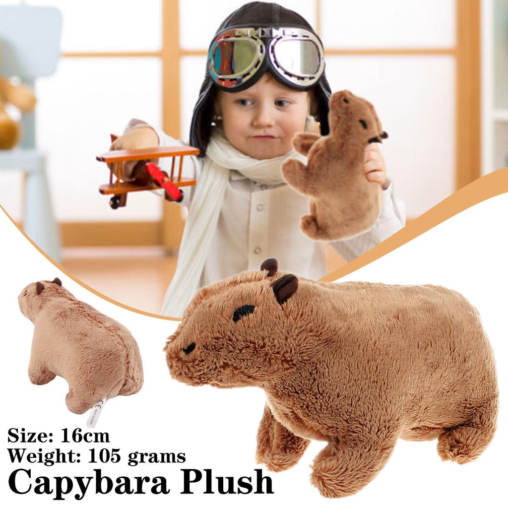 Real Life Fluffty Capybara Plush Toy Cute Capybara Plushie Dolls Wild ...
