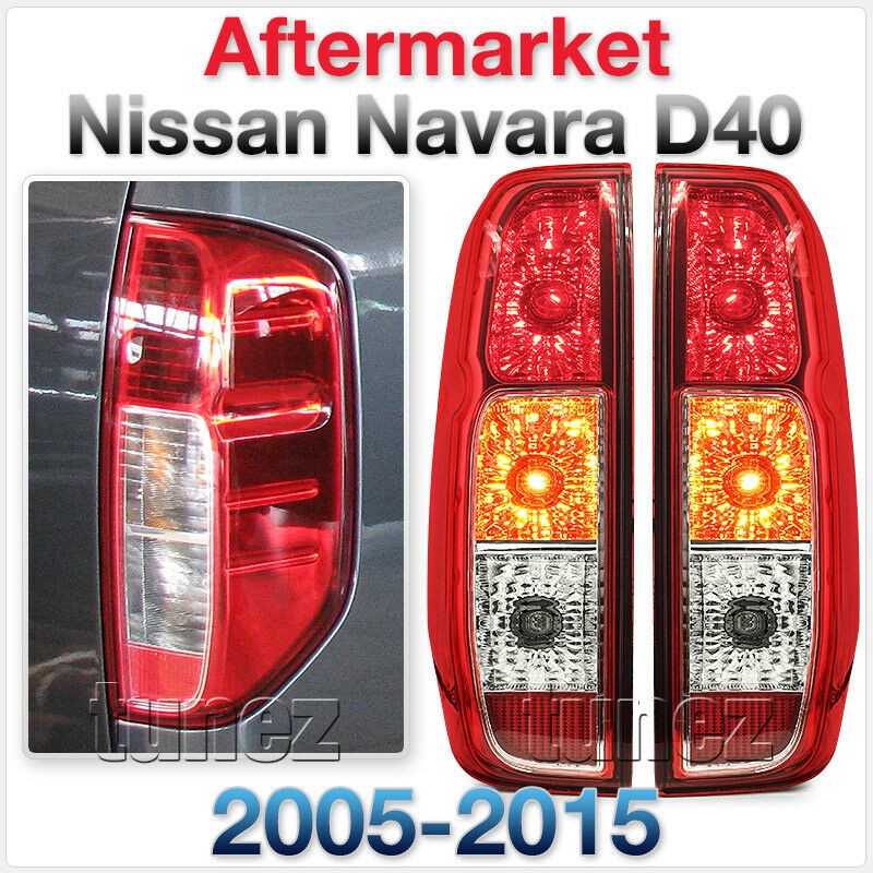 (USED) TUNEZ Replacement Set Pair Rear Tail Lights For Nissan Navara ...