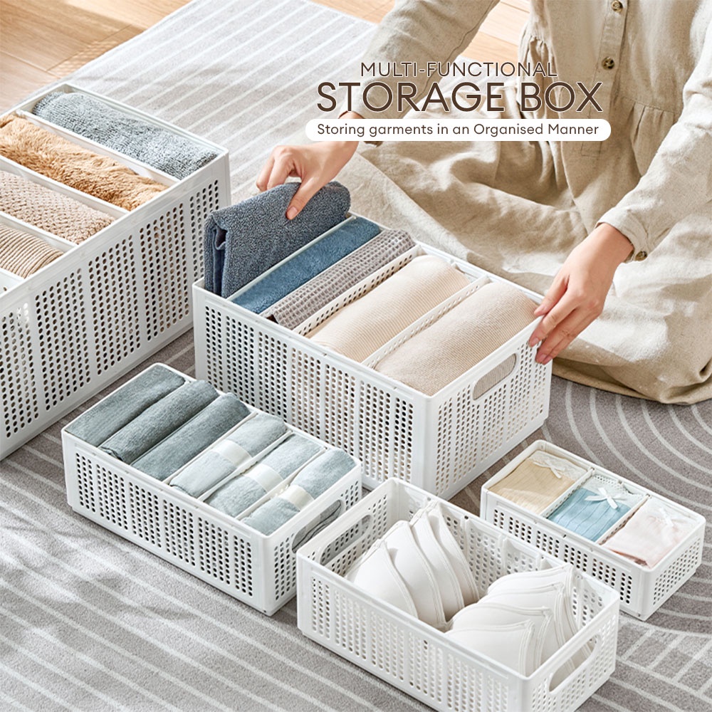 LOCAUPIN Closet Undergarment Drawer Organizer with Removable Divider ...
