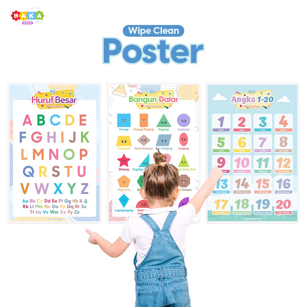 Wipe Clean Educational Poster / Thick Full Color Glossy Lamination ...